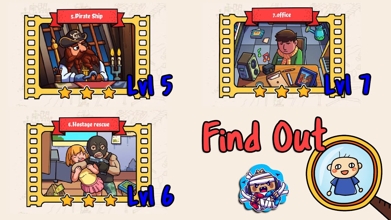 Find Out Level 5 - 6 - 7 Walkthrough #findout #bocilgaming - YouTube