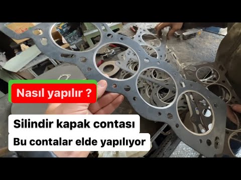 ELDE CONTA YAPIMI // ÜST KAPAK CONTASI / MANİFOLD CONTASI / CONTA NASIL ...