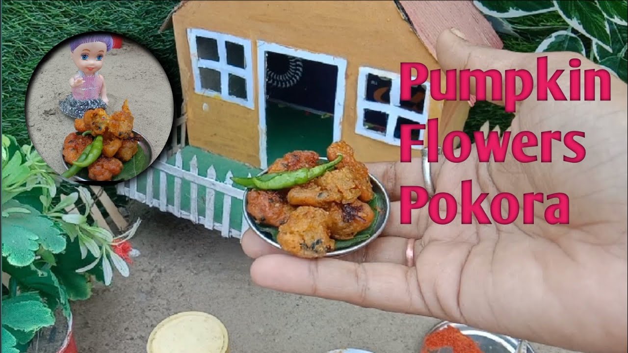 kumro Phool Bhaja Recipe || How To Cook Pamkin Flowers pokora ...