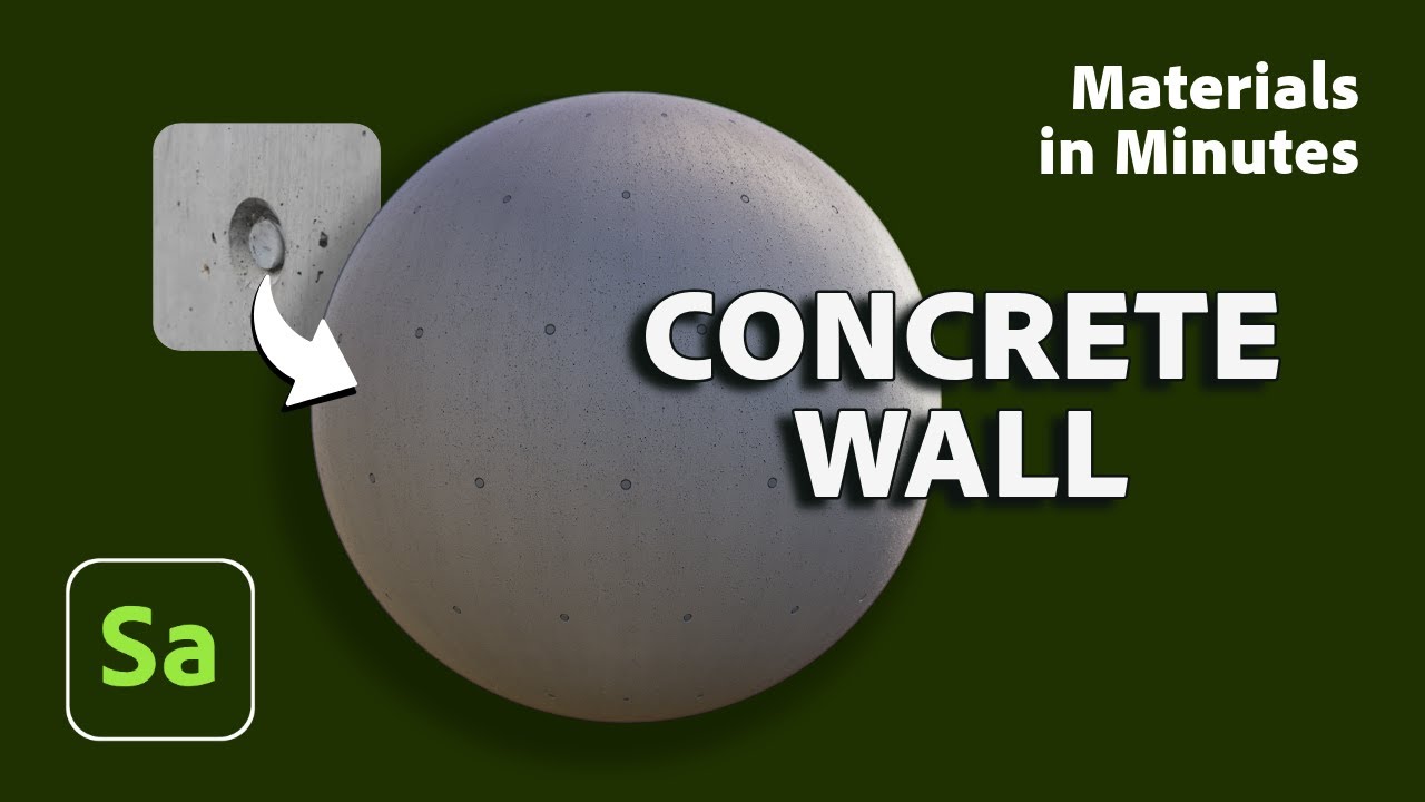 Make a Concrete Wall Material in Substance 3D Sampler | Materials in ...