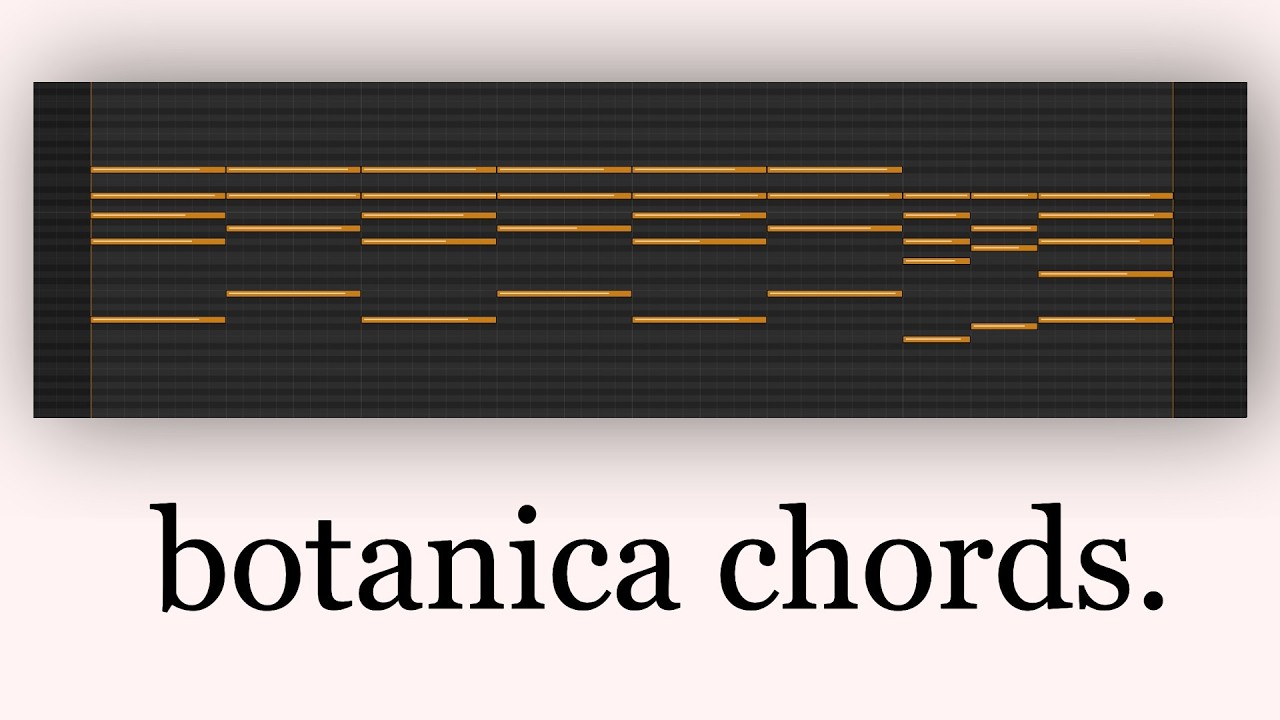 4 chord progressions for Botanica! - YouTube