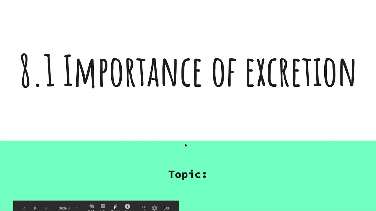 8 1 Importance of Excretion - YouTube