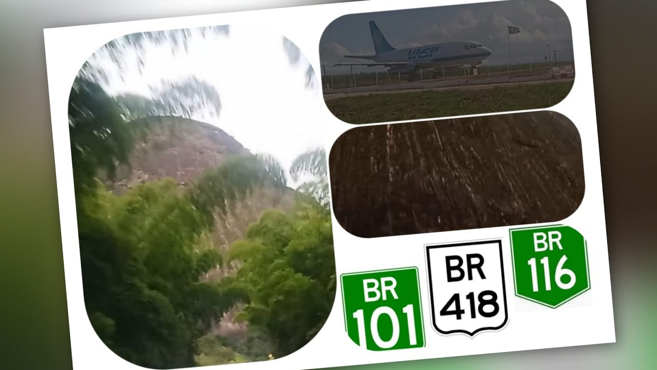 Uma viagem da BR 101 a 116 pela BR 418 - YouTube