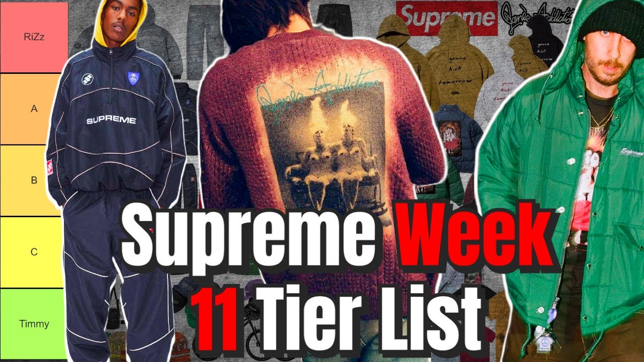 SUPREME Week 11 Tier List featuring Janes Addiction - YouTube