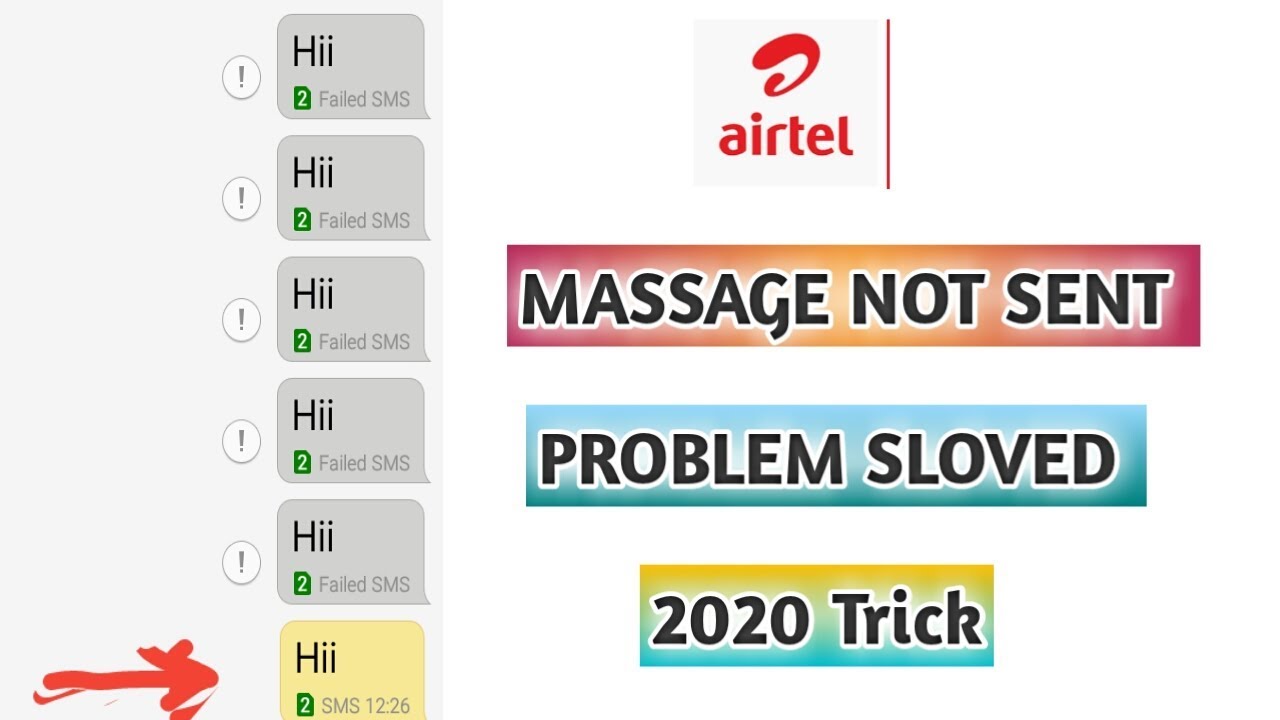 How to solve massage sending problem .(Airtel. Jio. Vodafone.Idea.) msg ...