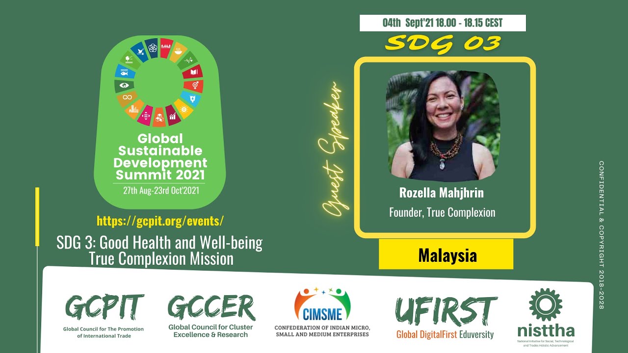 SDG3 GSDS2021: SDG 3: Good Health and Well-being - True Complexion ...