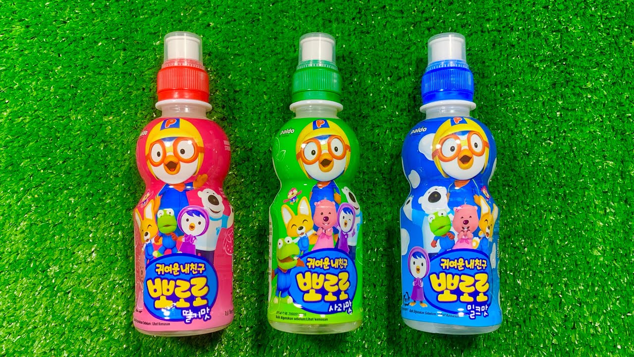 ASMR Open snacks | Pororo red green blue | Buka jajan ASMR | Pororo ...