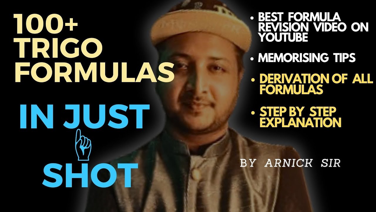 100+Trigo Formulas In☝️ One Shot || By ARNICK SIR || CLASS 9 se12 | JEE ...