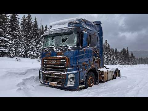 WILL IT RUN? Abandoned FORD F-MAX Truck After Snow Storm - Full Restoration to NEW! (ASMR)