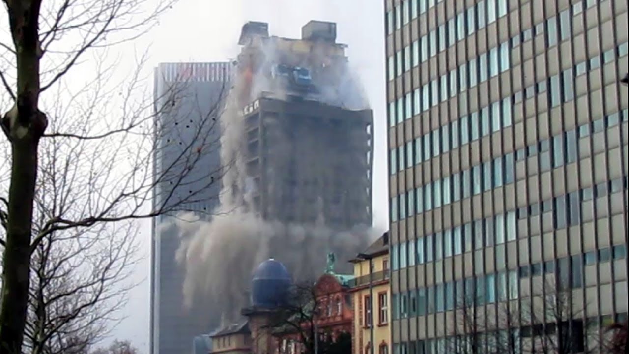 AfE-Tower Frankfurt - Die Sprengung - waffen-sachkunde.com - YouTube