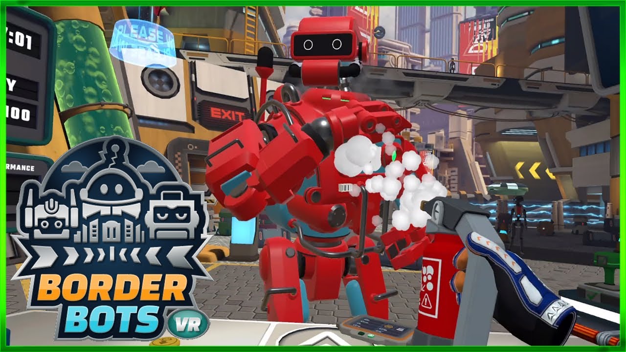 Border Bots VR - Human Checkpoint For Robots - First Look - YouTube