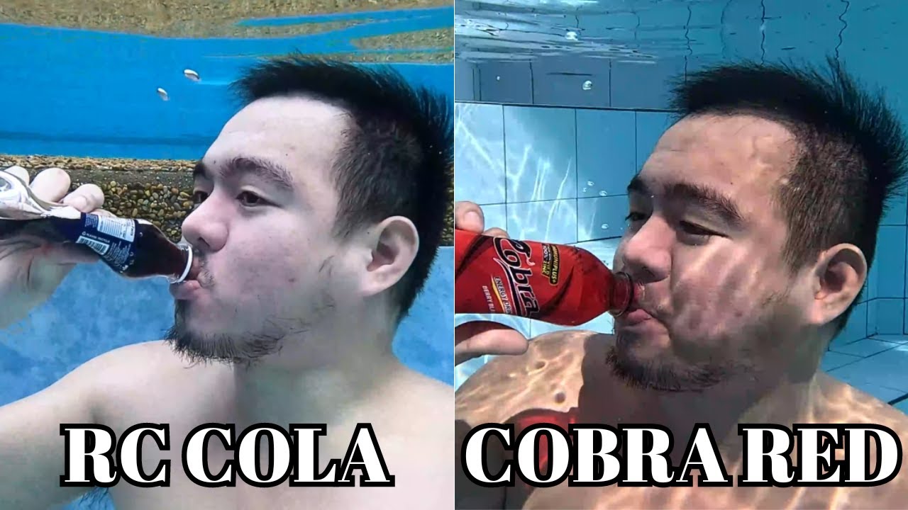RC Cola vs Cobra Berry Blast burp underwater - YouTube