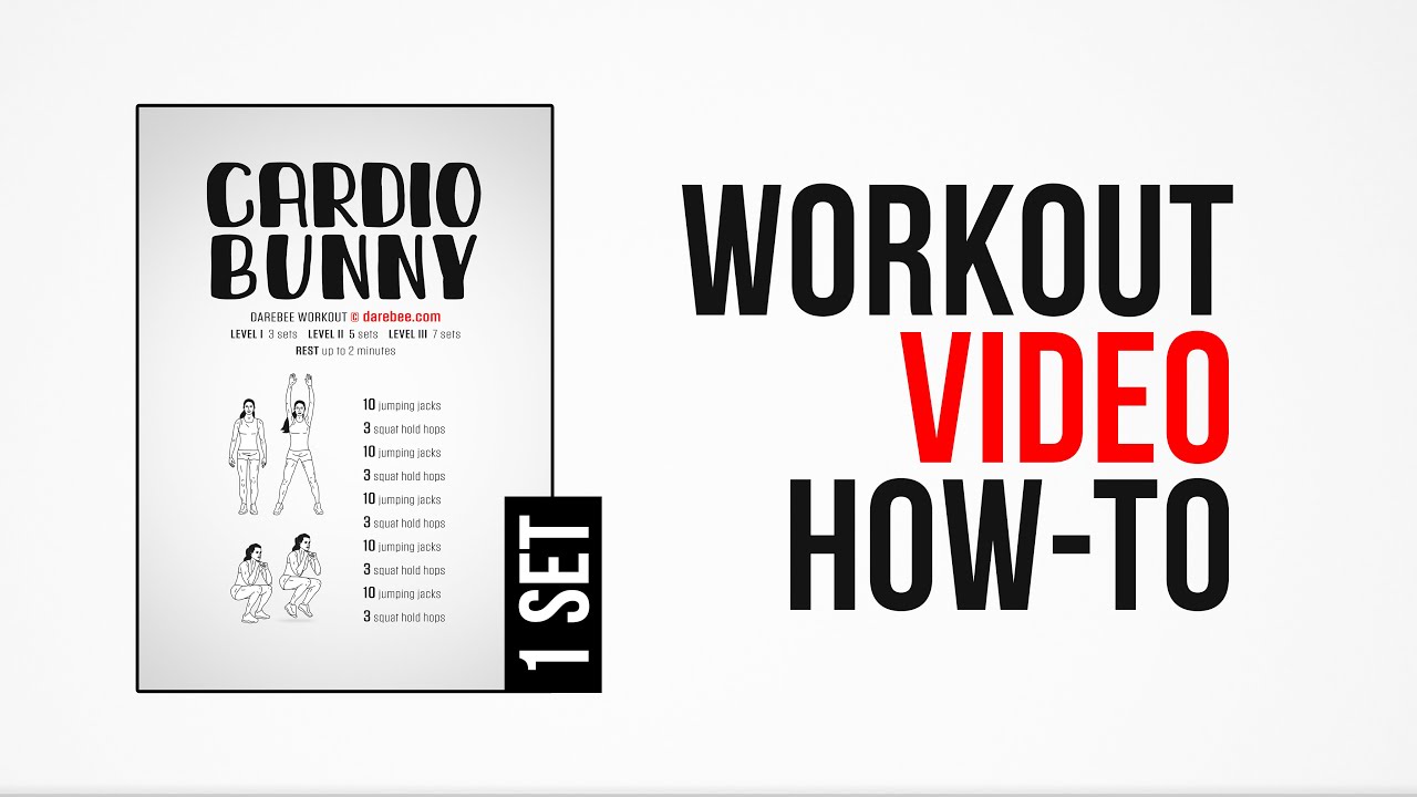 Cardio Bunny Workout [ How-To ] [ One Set ] by #DAREBEE - YouTube