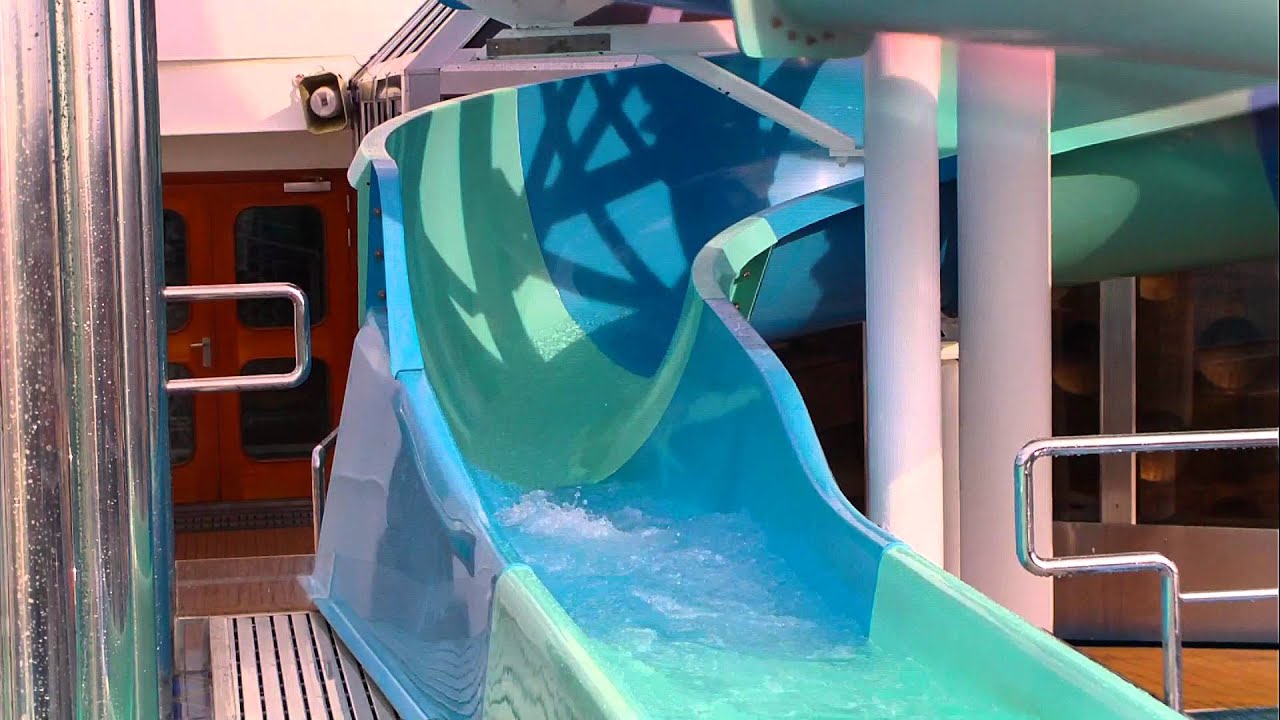 Carnival Splendor Water Slide (Jacob and Alex) - YouTube