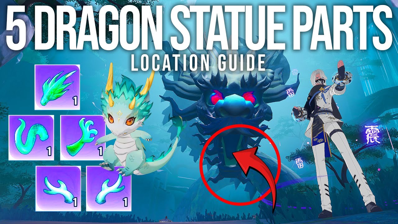 TOF 3.2 - How to Get All the 5 Dragon Statue Parts (Dragon Smart ...