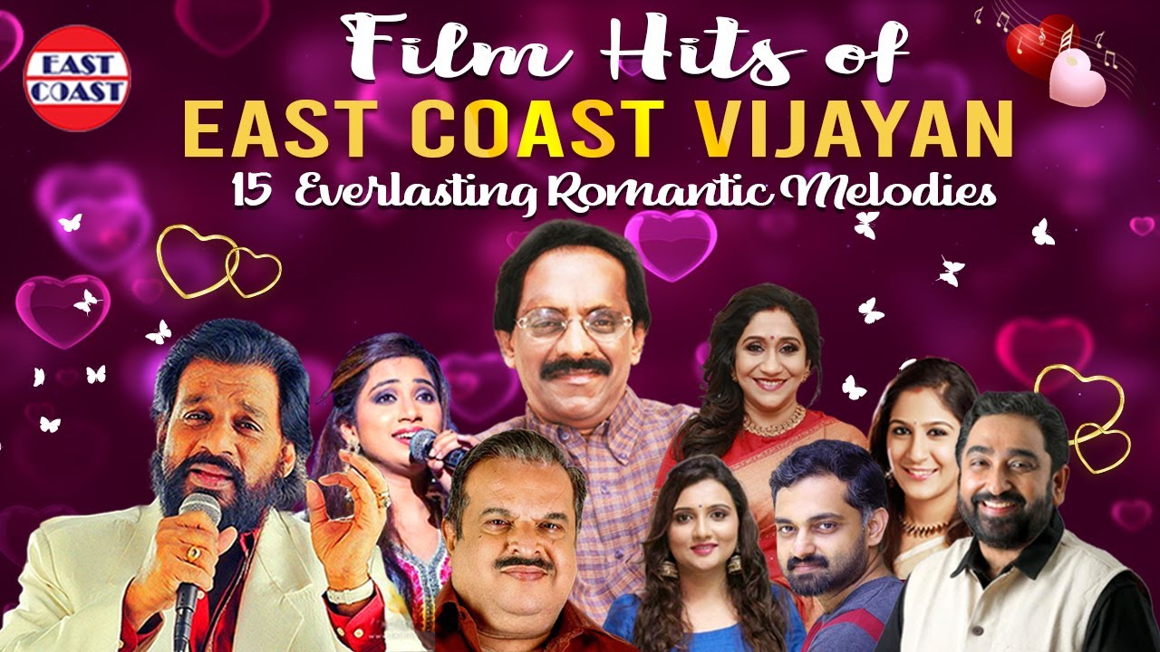 Film Hits of East Coast Vijayan | 15 Romantic Melodies | KJ Yesudas | P ...