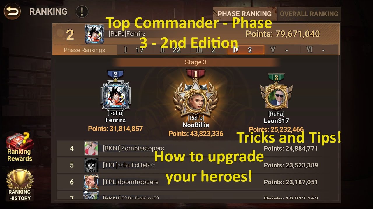 Top Commander - Phase 3 - 2nd Edition - Tricks and Tips!! | Doomsday ...