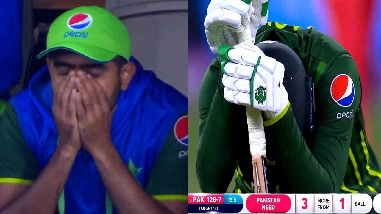 Pakistani Player Crying After Defeat vs Zimbabwe. - YouTube