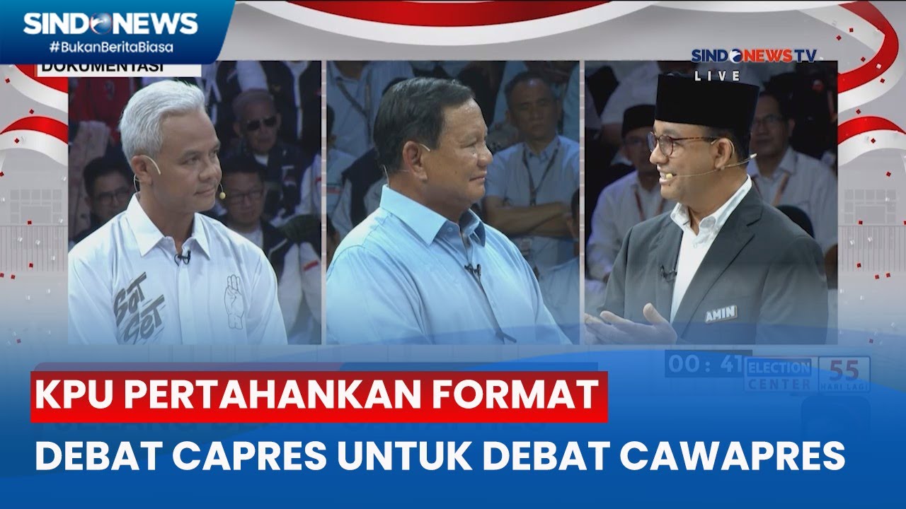 Jelang Debat Cawapres, KPU Pertahankan Format Debat Capres untuk Debat ...