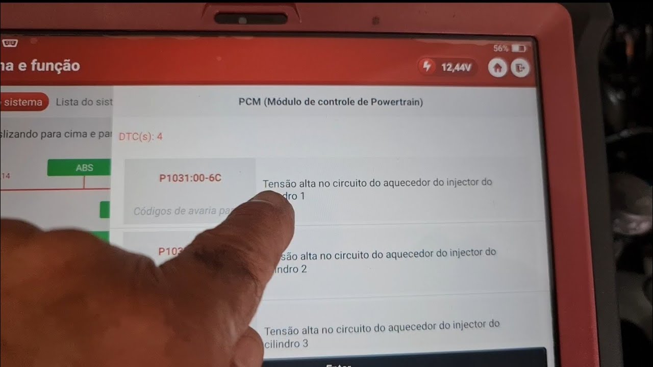 Ford Codigo P1031, P1033, P1035 e P1037 Tensão Alta (Curto ao pisitivo ...