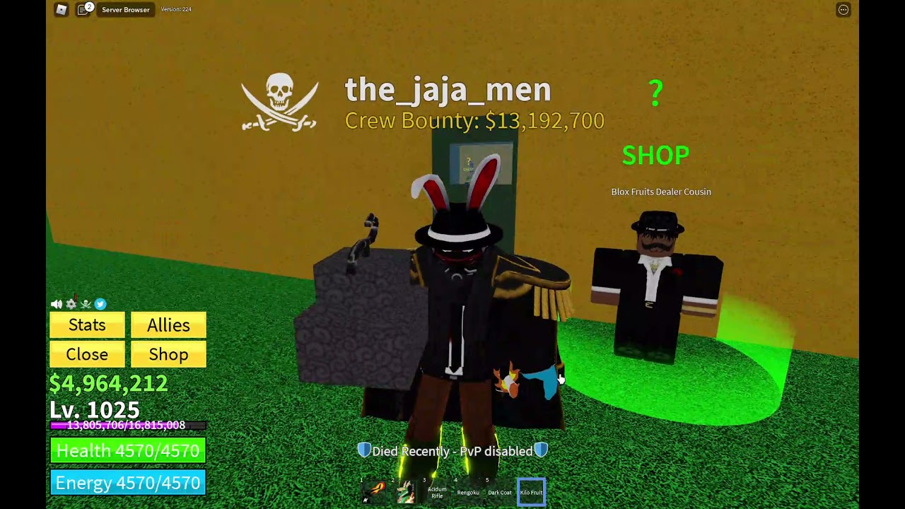 [Blox Fruits] Getting kilo fruit - YouTube