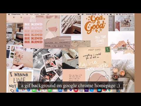 how to put gif background on google homepage || mac