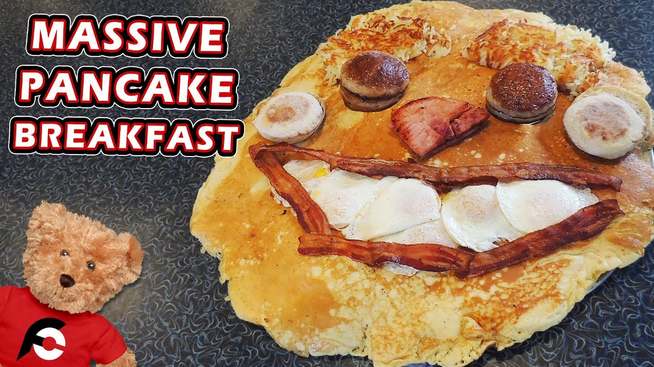 Barbarian Pancake Breakfast Challenge in Minneapolis, Minnesota!! - YouTube