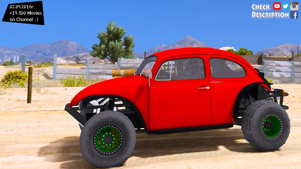 Volkswagen Beetle Baja Bug - GTA V MOD | 2.7K / 1440p ! _REVIEW - YouTube