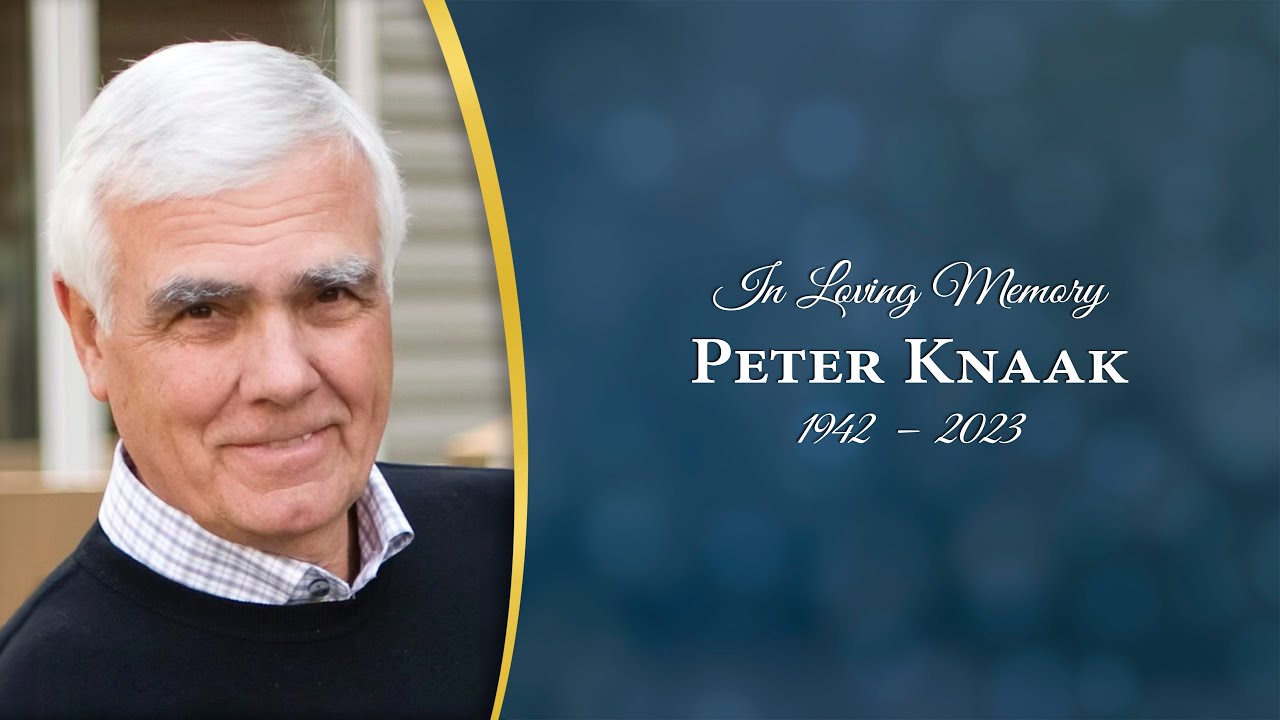 Peter Knaak Funeral Service - YouTube