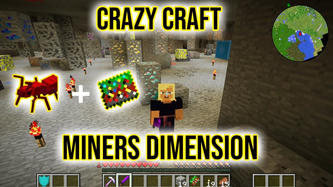 Going To The Miners Dimension in Crazy Craft! (Part 4) - YouTube