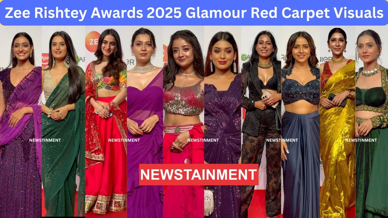Zee Rishtey Awards 2025 Glamour Exclusive Red Carpet Visuals # ...