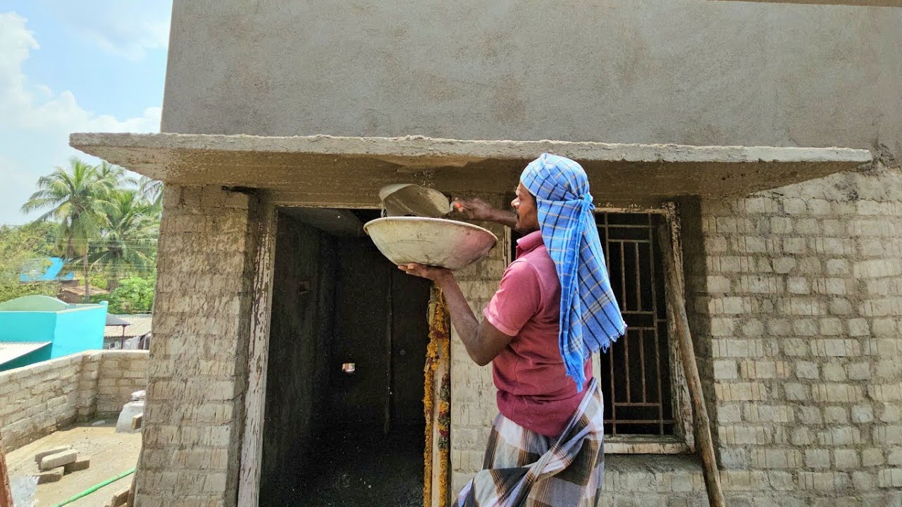 Plastering Techniques_Terrace Room Door&Window Slab Perfect Plastering ...