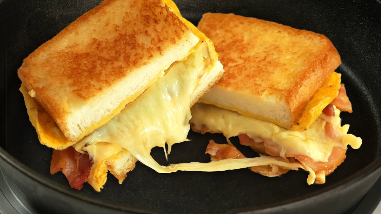 3 ways to make Egg toast, Egg sandwich, MOST DELICIOUS + EASY breakfast ...