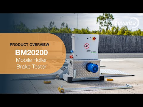 BM20200 Mobile Roller Brake Tester | Levanta - YouTube