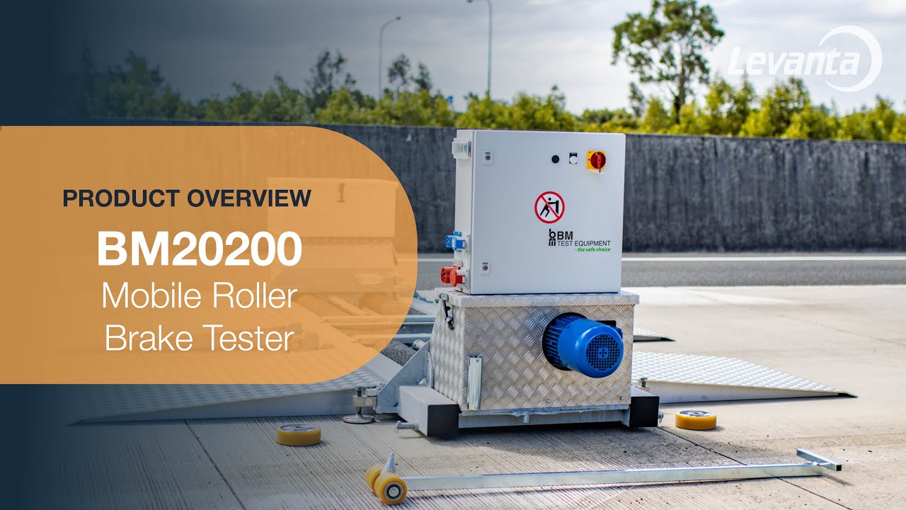 BM20200 Mobile Roller Brake Tester | Levanta - YouTube