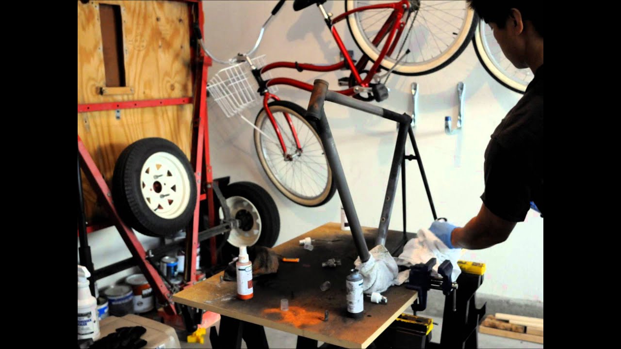 Patina colorization on my fixed gear project... - YouTube