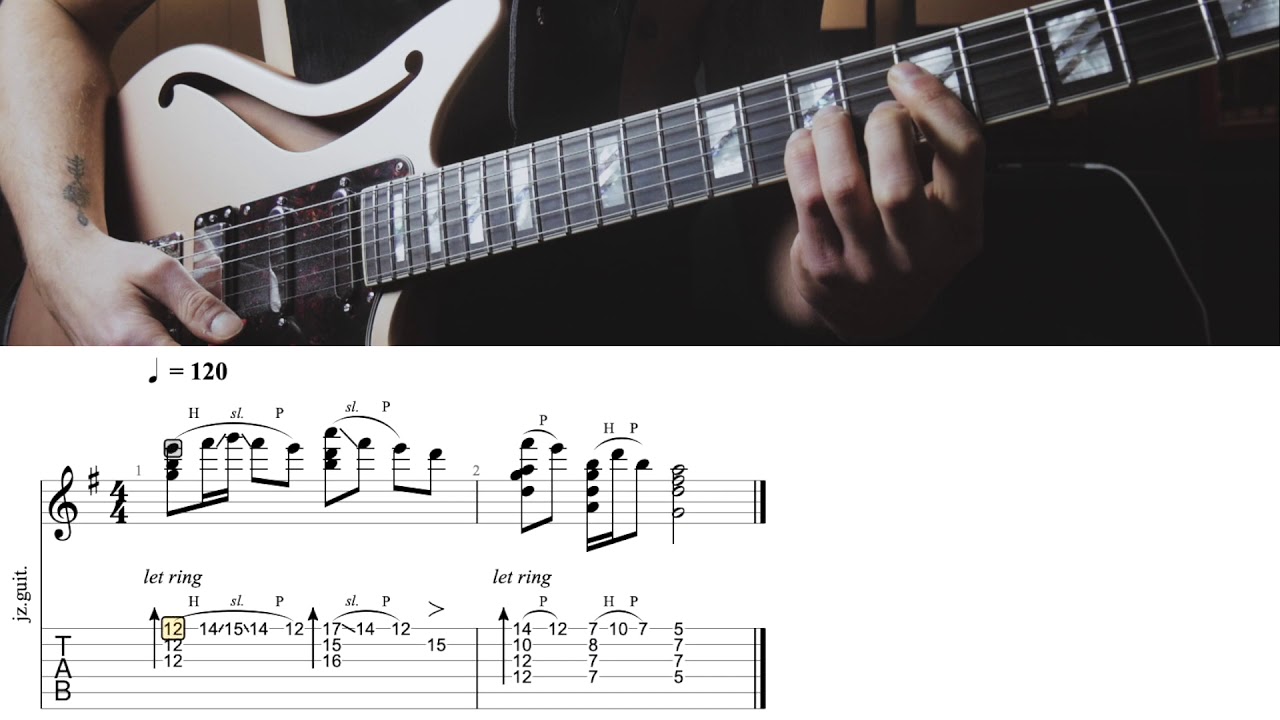 Contemporary insta/neo-soul guitar lick [TABS] - YouTube