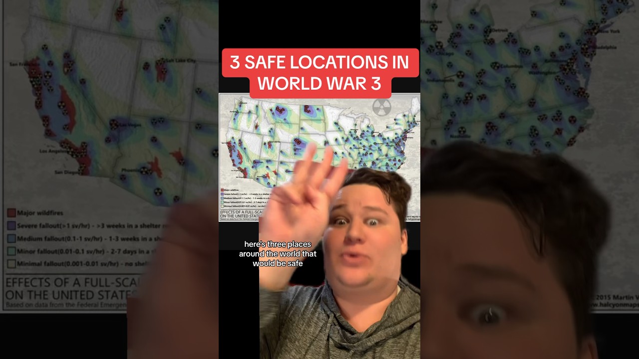 SAFE LOCATIONS IN WORLD WAR 3#history #usa #america #map #geography # ...