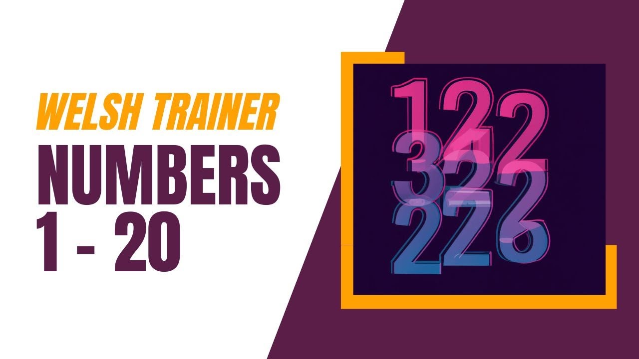 Learn the Welsh words for numbers 1 to 20 - YouTube