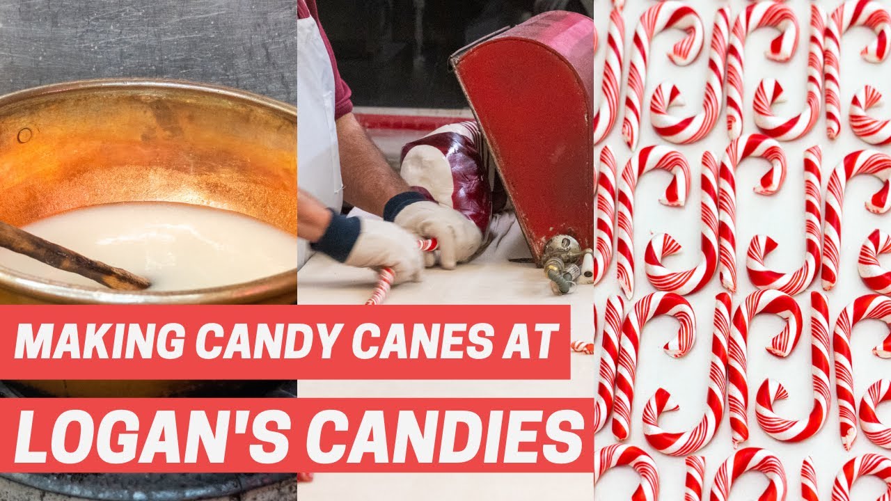 Making Candy Canes at Logan's Candies in Ontario - YouTube