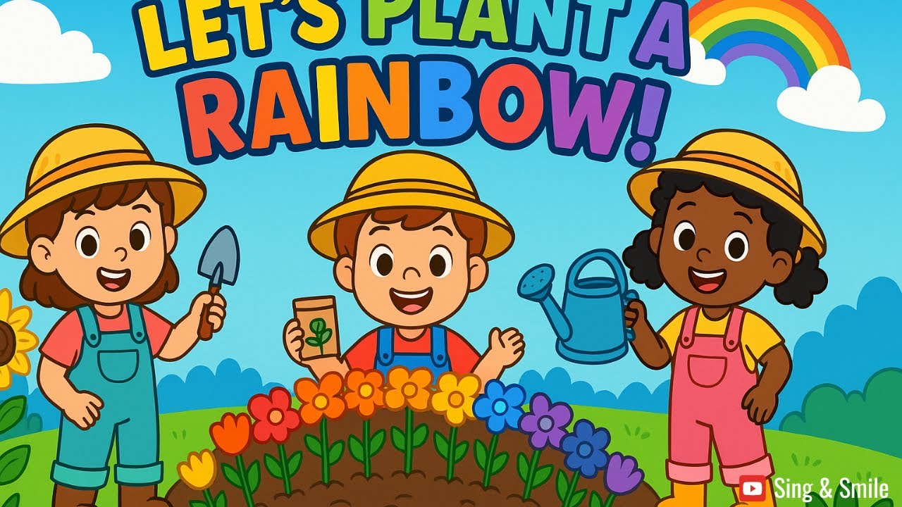 Let’s Plant a Rainbow! 🌈 Fun Garden Song for Kids - YouTube