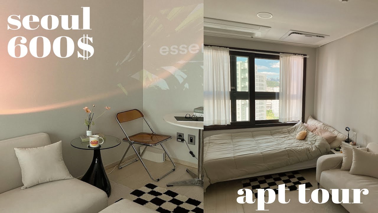 SEOUL 600$ OFFICETEL TOUR 🏠🇰🇷 chit chat GRWM, living alone, life update ...