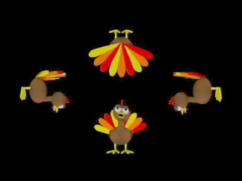 Thanksgiving Turkey Pyramid Hologram 4 Sided - YouTube