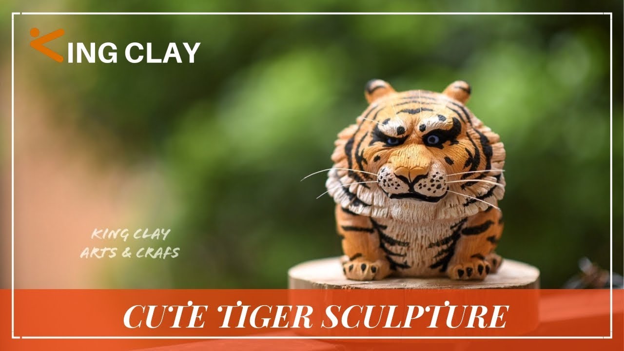 Cute Tiger Sculpture out of Clay - Amazing & Creative Animal Making ...