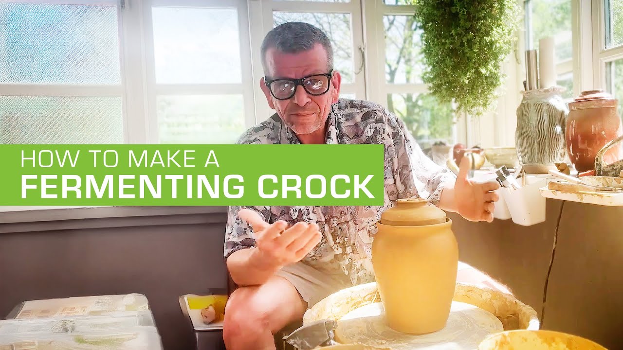 160. Guide to Making a Fermenting Crock on the Pottery Wheel - YouTube