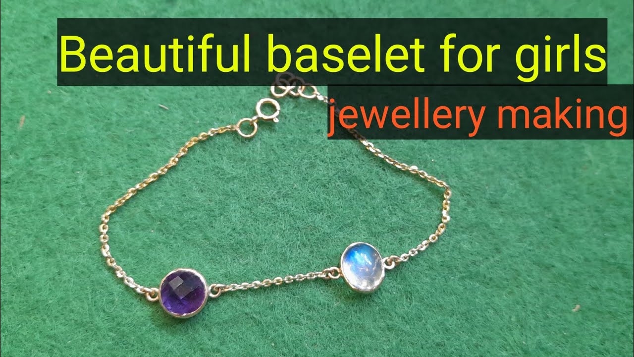 মেয়েদের সুন্দর বেসলেট jewellery making / Beautiful baselet for girls 💋 ...