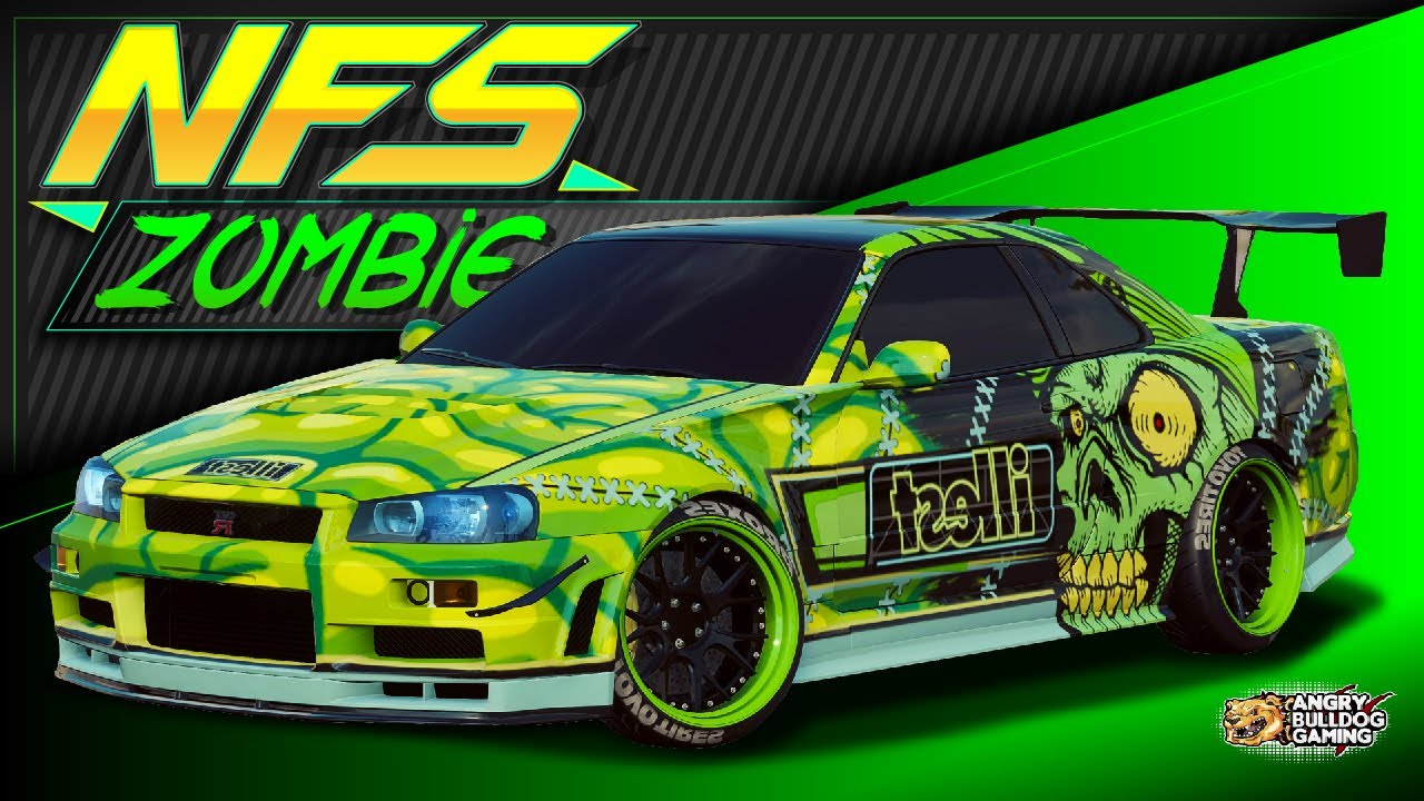 NFS-HEAT ZOMBIE WRAP TUTORIAL │LIVERY CAR WRAPS│Skyline GT-R V-Spec '99 ...