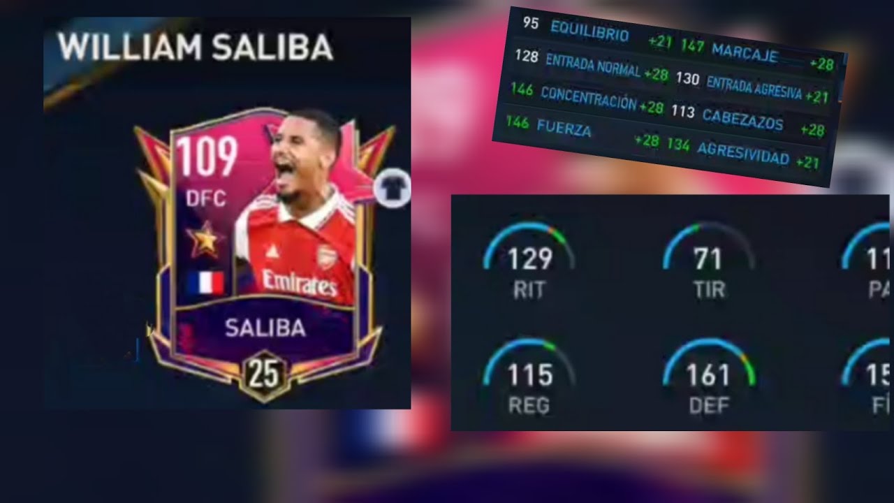 ( REVIEW) WILLIAM SALIBA 104 GRL FIFA MOBILE - YouTube