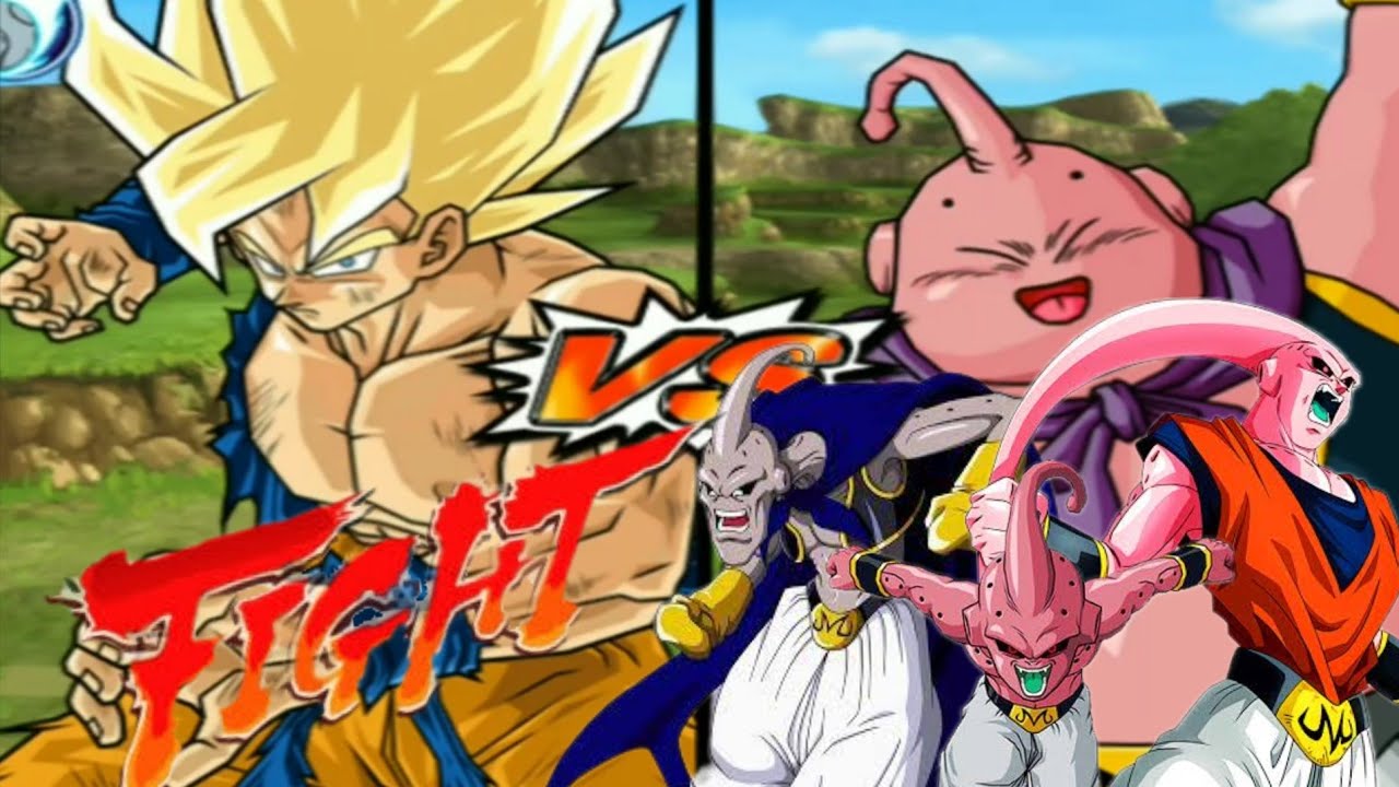 Goku(mid) VS Majin Buu Todas as Formas!!!!!!!!!! Dragon ball z Budokai ...