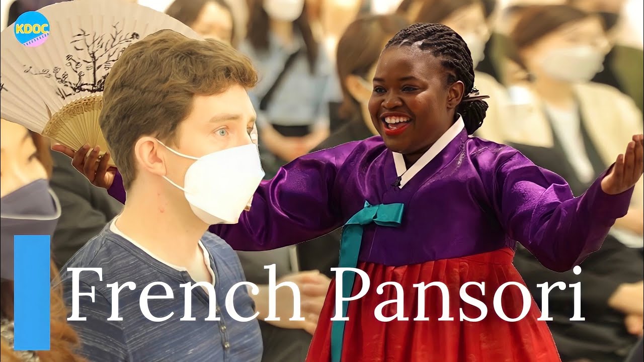 Singing traditional Korean music lyrics in French for foreigners [Part ...